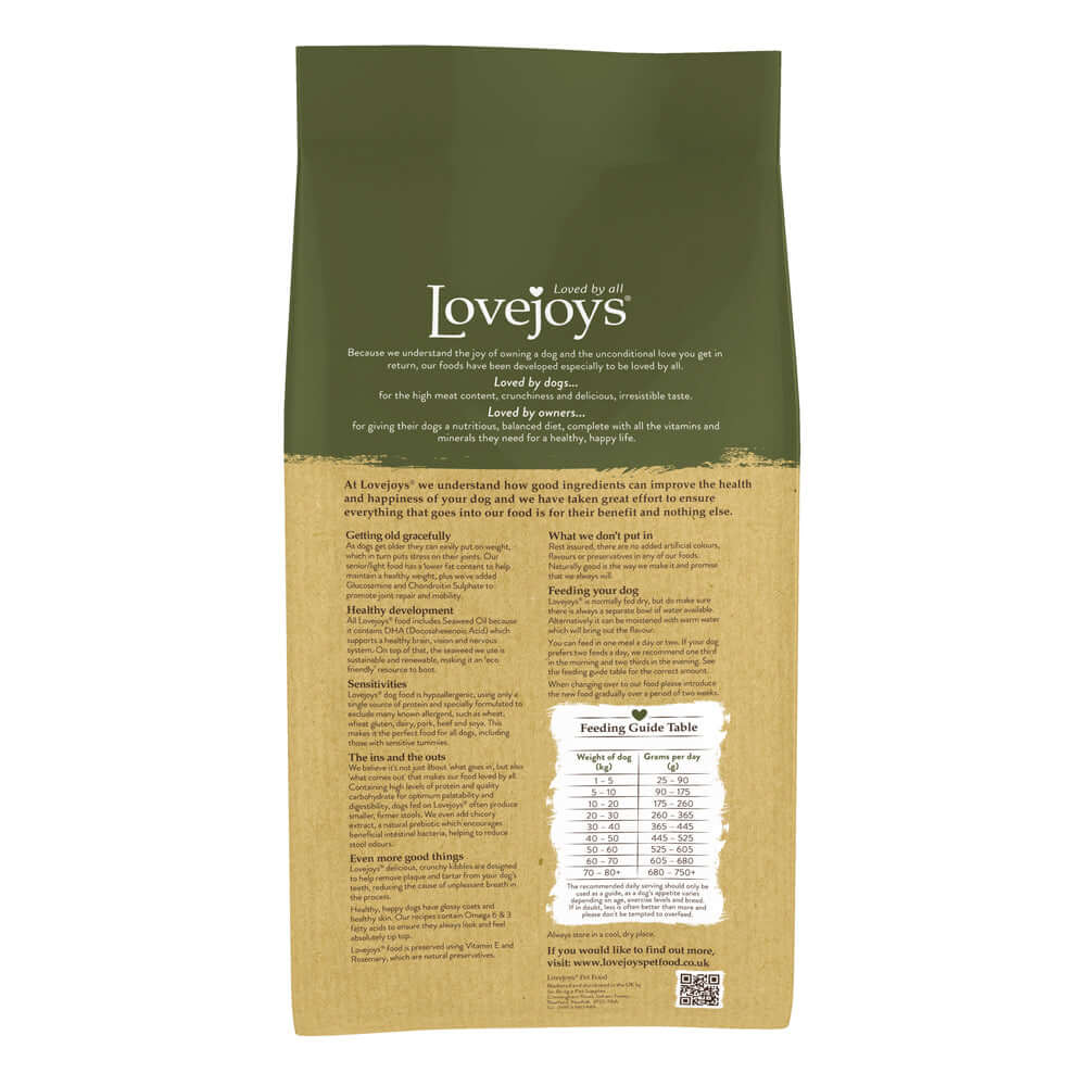 Senior/Light Dry Turkey & Rice| Dog Food | Lovejoys Pet Food